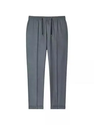 Paul Smith Drawstring Cuffed-hem Trousers - Grey