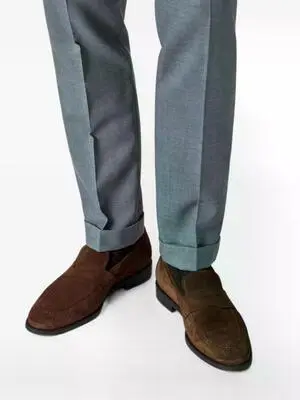 Paul Smith Drawstring Cuffed-hem Trousers - Grey