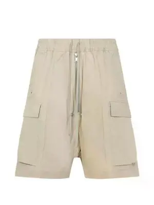 Rick Owens Cotton Cargo Shorts - Neutrals