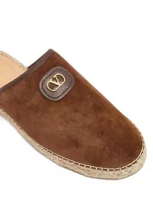 Valentino Garavani Logo-plaque Flat Mules