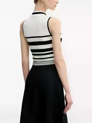 GAUDI Striped Sleeveless Mini Dress