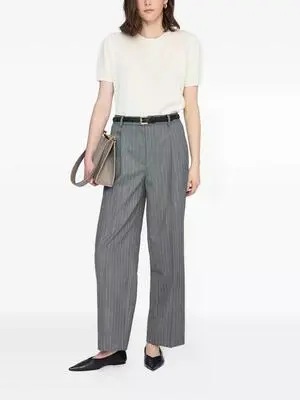 ANINE BING Pinstripe Trousers - Grey