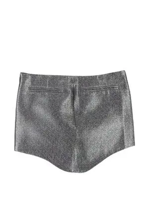 Attico Wave Tech Shimmering Mini Skirt