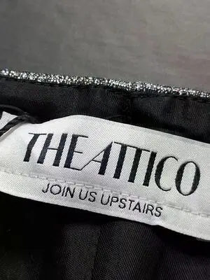 Attico Wave Tech Shimmering Mini Skirt