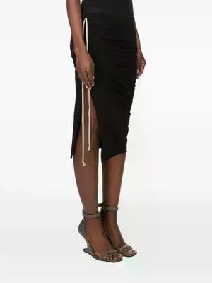Rick Owens Drawstring Midi Skirt