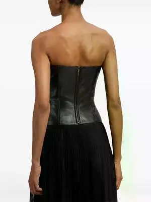 Ralph Lauren V-neck Lambskin Top