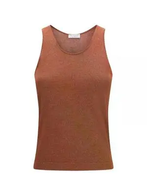 Brunello Cucinelli Round-neck Tank Top - Brown