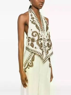 SCARLETT POPPIES Taylen Beaded Embellished Top