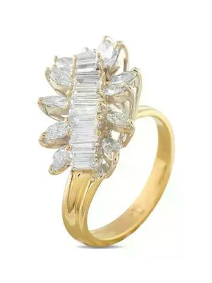 LB EXCLUSIVE Leaf-embellishment Diamond Ring