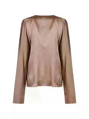 FORTE_FORTE Tie-fastening Shirt - Neutrals