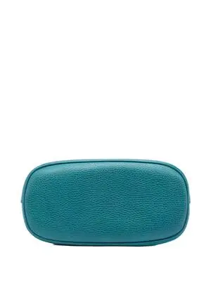 Gucci Calfskin Gg Charm Dome Satchel - Blue