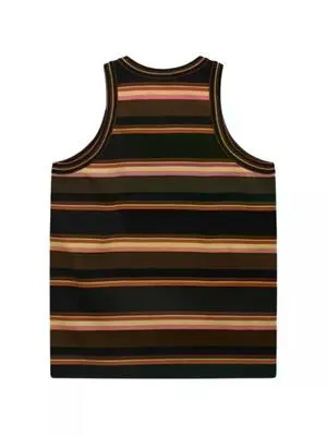 Sacai Striped Trim Top - Black