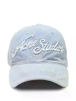 Acne Studios Logo-embroidered Baseball Cap - Blue