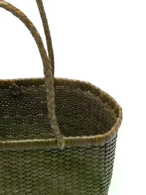 Dragon Diffusion Small Grace Basket Woven Tote Bag - Green