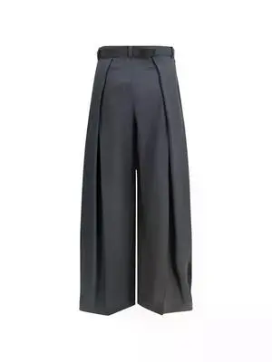 Sacai Belted Pleated Trousers