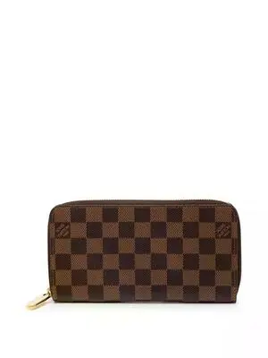 LOUIS VUITTON 2018 Damier Ebene Zippy Wallet Long Wallets - Brown