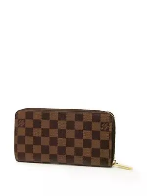 LOUIS VUITTON 2018 Damier Ebene Zippy Wallet Long Wallets - Brown
