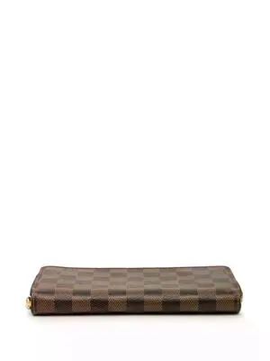 LOUIS VUITTON 2018 Damier Ebene Zippy Wallet Long Wallets - Brown