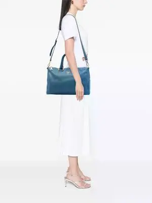 Prada Vitello Daino Zip Top Satchel