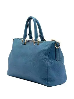 Prada Vitello Daino Zip Top Satchel