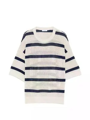 Brunello Cucinelli Striped Knit T-shirt