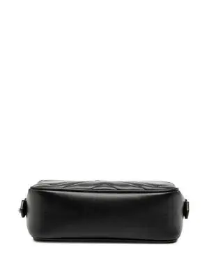 Gucci Mini Gg Marmont Matelasse Leather Crossbody Bag - Black