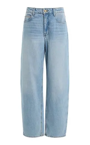 Ossou Rider Rigid Low-rise Bowed-leg Jeans