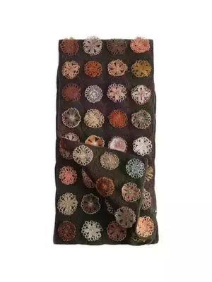 SOPHIE DIGARD Floral Wool Scarf - Brown