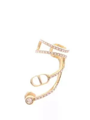 Dior Petit Cd Logo Ear Cuff Costume Earrings - Gold