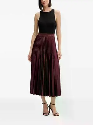 OUI Pleated Midi Skirt