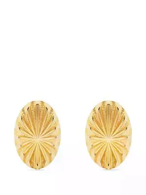 SUSAN CAPLAN Oval Clip-on Earrings - Gold