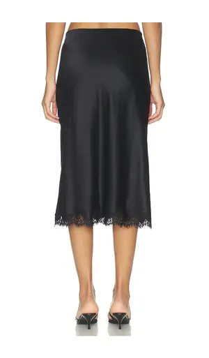 L'Agence Tico Lace Midi Skirt