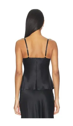 L'Agence Orlina Camisole Top - Black