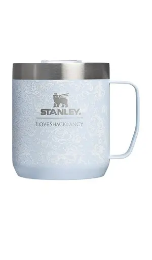 STANLEY X Loveshackfancy The Stay-hot Camp Mug Set Of 2 In Baby Blue - Toscana Toile Alpine Blue