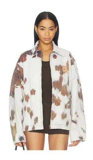 We11Done Cowhide Print Work Jacket