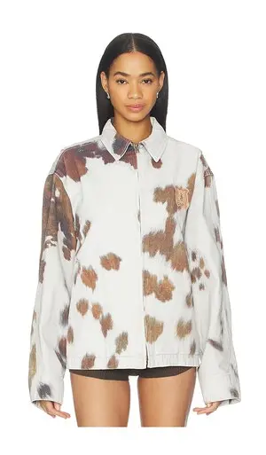 We11Done Cowhide Print Work Jacket