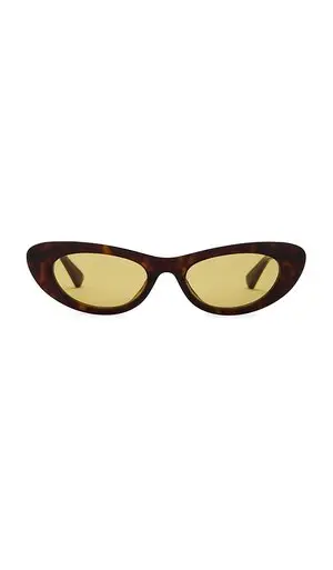 Bottega Veneta Cat Eye Sunglasses - Havana & Yellow