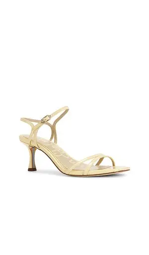 Sam Edelman Presley Patent Leather Stiletto Sandals - Daffodil