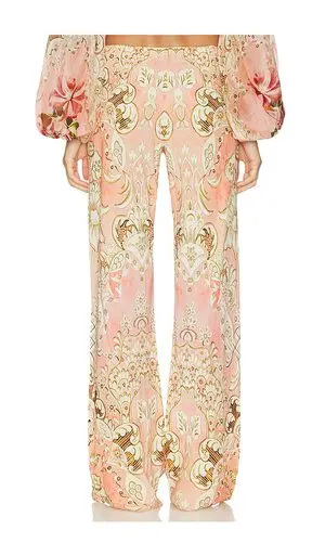 Hemant & Nandita Printed Pant - Peach