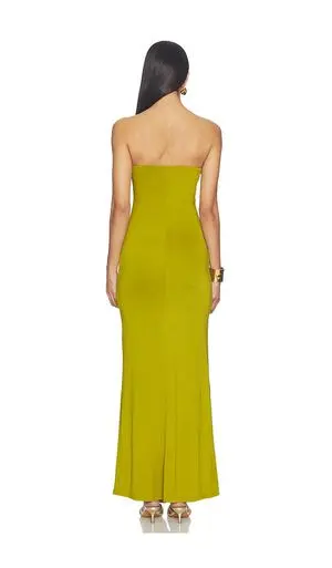 Superdown Strapless Draped Maxi Dress - Green