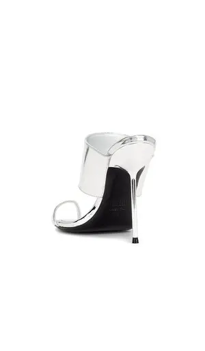 Paris Texas Lidia Thong Mule - Metallic Silver