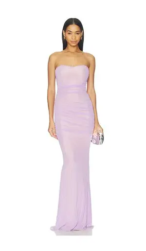 Retrofete Quintessa Mesh Gown - Lavender