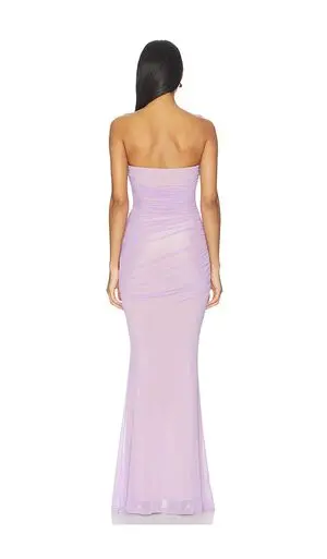 Retrofete Quintessa Mesh Gown - Lavender