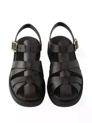 Prada Leather Fisherman's Sandals