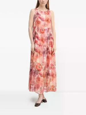 MARC AUREL Floral Tiered Maxi Dress - Pink