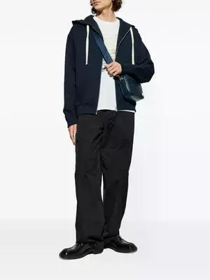 JIL SANDER Zip-up Hoodie - Blue