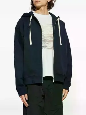 JIL SANDER Zip-up Hoodie - Blue