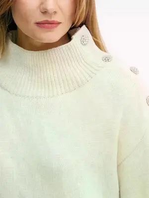 OUI Embellished High-neck Jumper