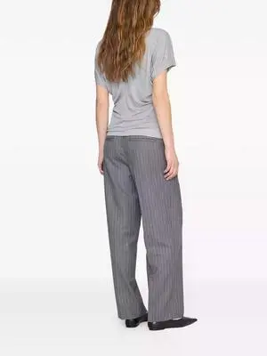 ANINE BING T-shirt With Gathered Sides - Grey