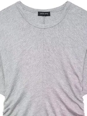 ANINE BING T-shirt With Gathered Sides - Grey
